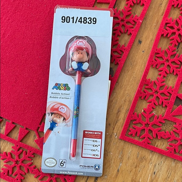 Nintendo | Toys | Nintendo Super Mario Bobblehead Pen Red And Blue ...